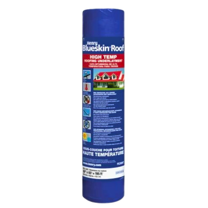 Blueskin HE200HT High Temp Roof Underlayment - 36"x65' Roll, 260°F ...