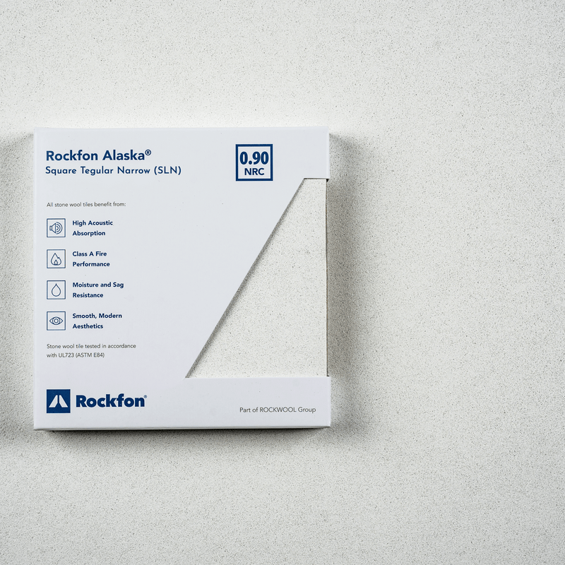 24X60X3/4 ROCKFON ALASKA SQUARE TEGULAR NARROW (SLN) 8/80-PCS/SF PER C ...